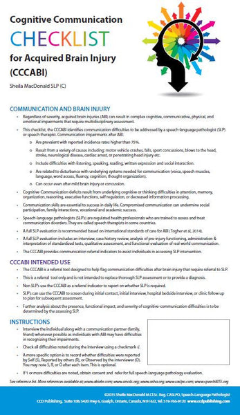 CCCABI - Checklist Pad (50 sheets) – CCD Publishing